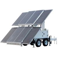 China Affordable Solar Light Tower Parking Lots Security Solar Surveillance Tower LED Mobile Light Tower for sale