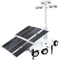 China Zero Emissions Solar Mobile Tower Light Emergency Response Scenes Solar Light Tower Manufacturer for sale