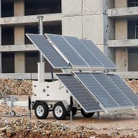 China Eco Friendly  Solar Light Tower High Intensity Illumination Mining Operations Mobile Solar Light Tower for sale