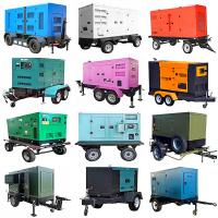 China Trailer Mounted Diesel Generator User Friendly Digital Control Panel Diesel Engine Generator Set for sale