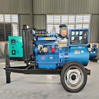 China Rugged Construction Diesel Portable Generator Construction Sites Open Type Diesel Generator Set for sale