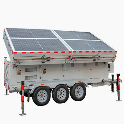 China Portable Solar Light Tower Work Time 19 Hours Lighting Tower Mining High Intensity Illumination Solar Light Tower Manufacturer for sale