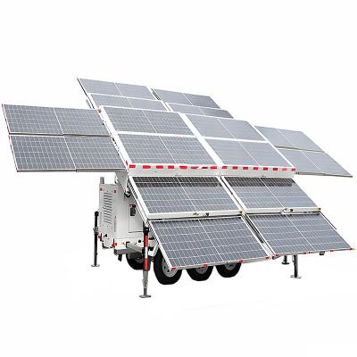 China Quick Deployment Foldable Design Solar Lighting Towers Eco Friendly Both Portable Outdoor Light Tower for sale