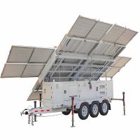 China Trailer Mounted Solar Lighthouse Has Wide Lighting Range Load Power 6000W Mobile Solar Light Tower for sale