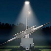 China Quick Deployment Foldable Design Solar Lighting Towers Eco Friendly Both Portable Outdoor Light Tower for sale