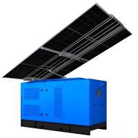 China Solar Diesel Hybrid Power Generator Set 50Hz Frequency Environmentally Friendly Solar Panel Diesel Generator for sale