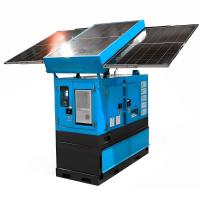 China Reliability Solar Panels With Diesel Generator Remote Areas Silent Type Mobile Diesel Generator Set for sale