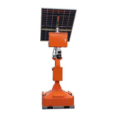 China Portable Solar Light Tower with 440W Solar Panel 14000 lm Light Output and 4 Days Operate Time for Construction Sites for sale