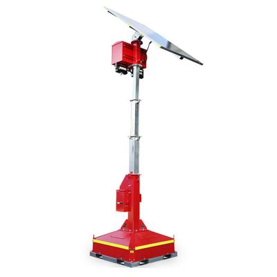 China Mobile Solar Light Tower with 440W Solar Panel 14000 lm LED Light Output and 230Ah LFP Battery for sale