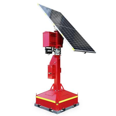 China Robust Mobile Solar Light Tower with 14000 lm Light Output, 230Ah LFP Battery, and IP67 Rating for Parking Lot Safety for sale