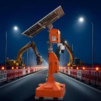 China High Performance Solar Panels Generator Light Tower Remote Locations Portable Solar Light Tower for sale