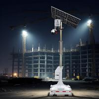 China Deployment Exactly Solar Powered Portable Light Tower Telescopic Compact Solar Lighting Tower for sale