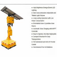 China Eco Friendly Portable Solar Light Tower Generator Zero Emissions Towable Solar Light Tower for sale