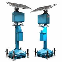 China Easy Relocation Solar Light Tower Reliable Lightingsolution Accident Scenes Mobile Lighting Towers for sale