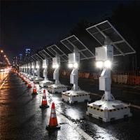 China Cost Effective Solar LED Light Tower Construction Sites High Brightness Solar Mobile Tower Light for sale