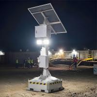 China Cost Effective Solar LED Light Tower Construction Sites High Brightness Solar Mobile Tower Light for sale