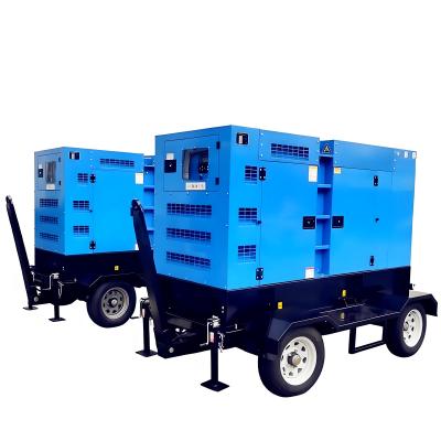 China Trailer Mounted Diesel Generator User Friendly Digital Control Panel Diesel Engine Generator Set for sale