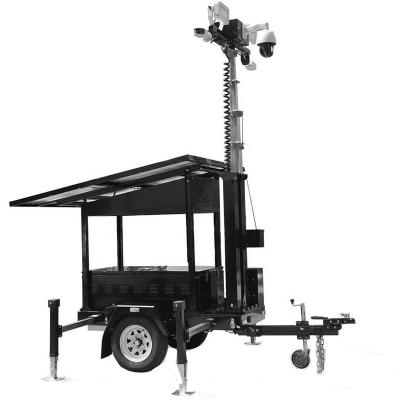 China Solar Surveillance Tower Durable Design Solar Lighting Towers Mining Operations Towable Light Tower for sale