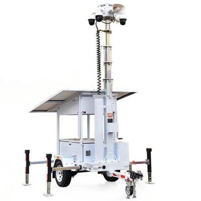 China No Fuel Required Mobile Solar Light Tower Outdoor Events Infrared Night Vision Surveillance Tower for Sale for sale