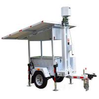 China Portable Generator Light Tower Efficient Site Storage And Inter Site Transport Trailer Mounted Solar Light Tower for sale