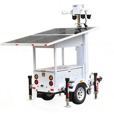 China Surveillance Light Tower With AI Detection Solar Generator Energy Backup Power Storage Mobile LED Light Tower for sale