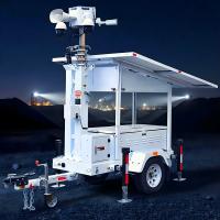 China Surveillance Portable Industrial Light Tower Safe Illumination Equipment Corrosion Resistant Solar Light Tower for sale