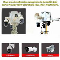 China Solar Light Tower Off Grid Power Solution Surveillance tower With Camera Remote Monitoring Mobile Light Tower for sale