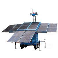 China Solar Light Tower High Capacity Battery Bank High Efficient LED Lighting Tower Mobile Light Tower Manufacturers for sale