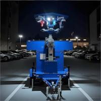 China Security Surveillance Tower With AI Detection Smart Lighting Controls Infrastructure Projects Portable Solar Light Tower for sale