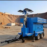 China Weather Resistant Mobile Lighting Tower Outdoor Light Tower Easy Deployment Solar Light Tower for Sale for sale