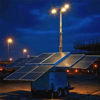 China Customized LOGO Colors Emergency Light Tower Straightforward Operation Solar Lighting Towers Portable Light Tower for sale