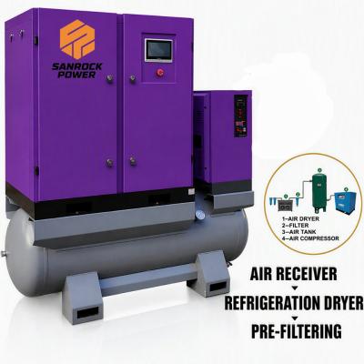 China Intelligent Touchscreen Control Portable Air Compressor 50HP High Utilization Laser Cutting Screw Air Compressor Manufacturer for sale