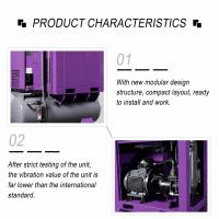China Intelligent Touchscreen Control Portable Air Compressor 50HP High Utilization Laser Cutting Screw Air Compressor Manufacturer for sale