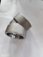 China Forged Steel Socket Weld 45 Degree Elbow 3000LB ASME B16.11 1/2-36 Inch for sale