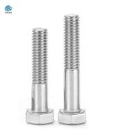 China DIN931 / A2-70  Stainless Steel Hexagon Head Bolts Plain Surface Hex Head Screws for sale