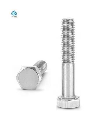 China Stainless Steel Hexagon Head Bolts Half Thread DIN931 / M10 for sale