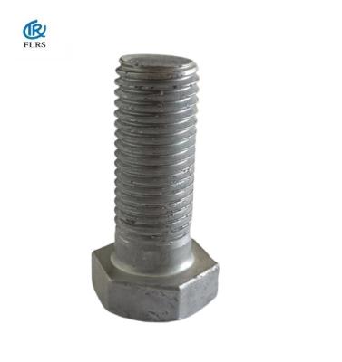 China Hot Dip Galvanized Hex Head Bolt Carbon Steel High Strength Full Thread M4-M36 Sizes for sale