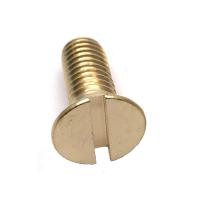 China DIN Brass H62 Countersunk Head Screws M1-M20 Slotted CSK Bolts with 410-630 MPa Tensile Strength for sale