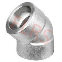 China ASME B16.11 Socket Weld 45 Degree Elbow Forged Stainless Steel A182 F304 F316 1/8-4 Inch 3000LB for sale