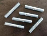 China Zinc Plating Steel Double Ended Bolt Electro Galvanized Clamping Type Threaded Studs for sale