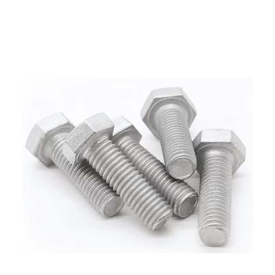 China Carbon Steel Full Threaded Flat Head Hex Bolt Hot Dip Galvanized M6 M72 Outdoor for sale