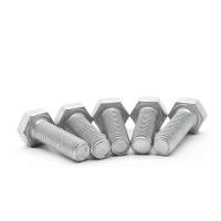 China Carbon Steel Full Threaded Flat Head Hex Bolt Hot Dip Galvanized M6 M72 Outdoor for sale