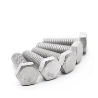 China Carbon Steel Full Threaded Flat Head Hex Bolt Hot Dip Galvanized M6 M72 Outdoor for sale