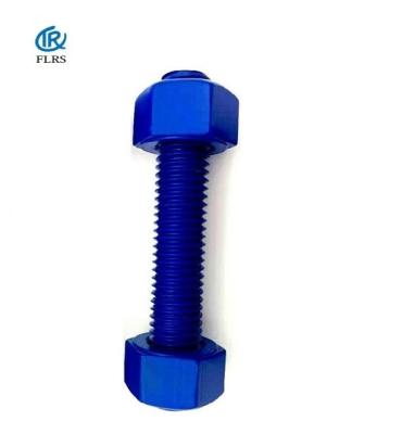 China XYLAN PTFE Coated Double Ended Stud Bolts A193 B7 A194 2H Grade with 20-25 Micron Coating and -195°C to +260°C Temperature Range for sale