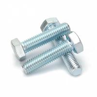China M2 - M72 Electrogalvanizing Carbon Steel Hexagon Head Bolt Full Thread for sale