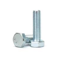 China M2 - M72 Electrogalvanizing Carbon Steel Hexagon Head Bolt Full Thread for sale