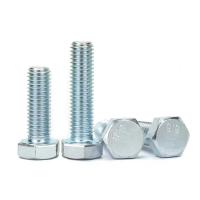 China M2 - M72 Electrogalvanizing Carbon Steel Hexagon Head Bolt Full Thread for sale