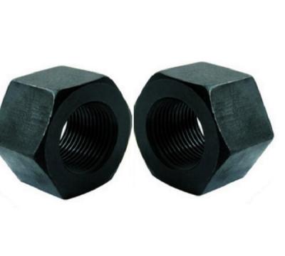 China Carbon Steel Hexagon Lock Nut Black Oxide Plating / M3 M8 M12 Hex Nut for sale