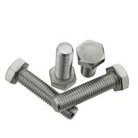 China Left Hand 18-8 Stainless Steel Hex Head Screws / Reverse Threaded Hex Bolt for sale