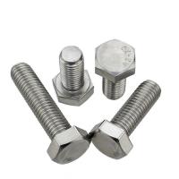 China Left Hand 18-8 Stainless Steel Hex Head Screws / Reverse Threaded Hex Bolt for sale